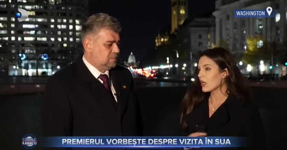 VIDEO - Premierul Marcel Ciolacu vorbește despre vizita în SUA ...