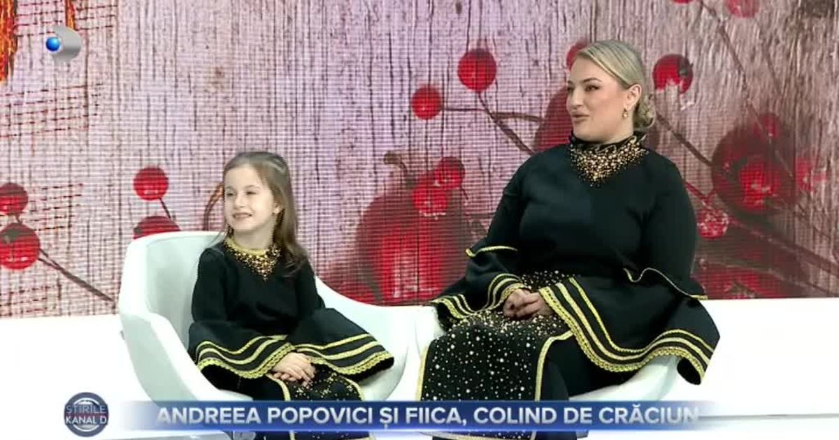 VIDEO- Andreea Popovici și fiica, colind de Crăciun. Ce cadouri au ...