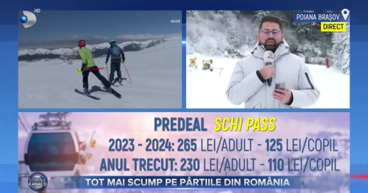 VIDEO- Tot mai scump pe pârtiile din România. Cât costă să schiezi în stațiunile montane din ...