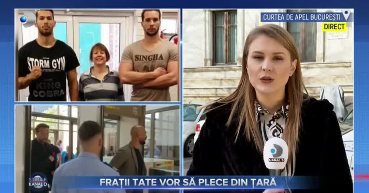VIDEO - Frații Tate vor să plece din țară după ce mama lor a suferit un infarct - Stirile Kanal D