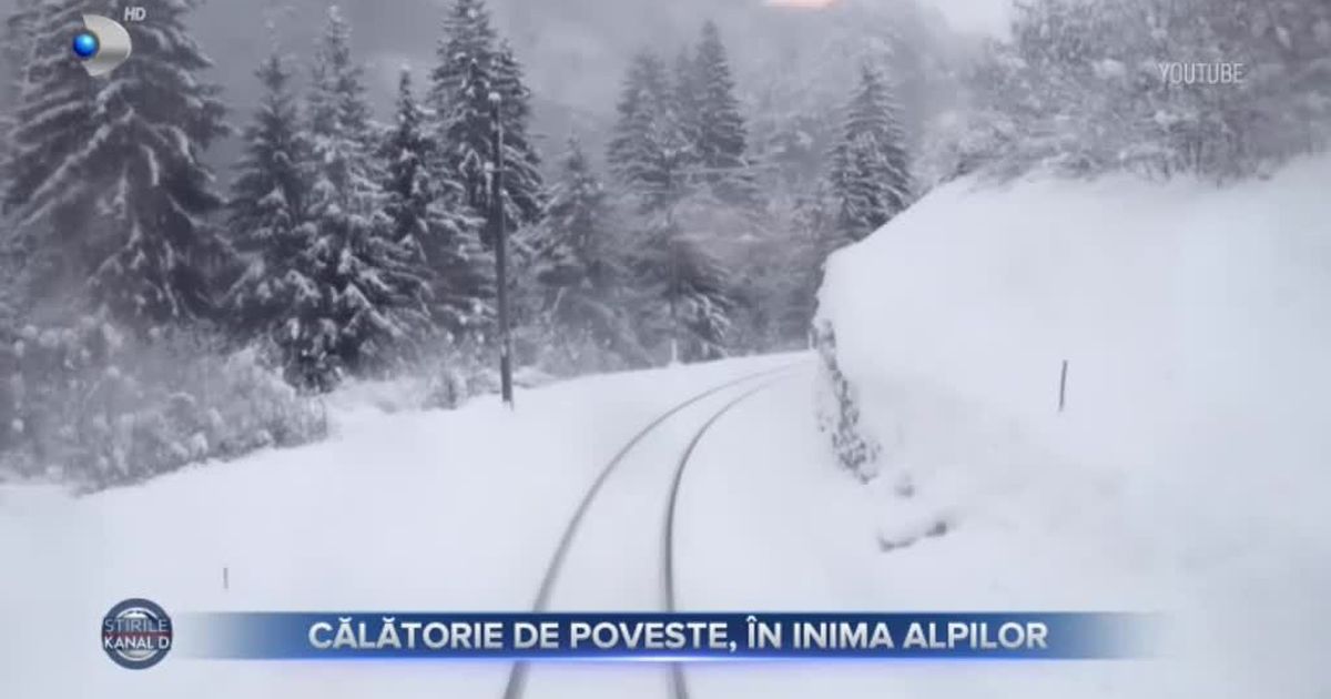 VIDEO- Călătorie de poveste, în inima Alpilor, cu trenul. Cât valorează ...