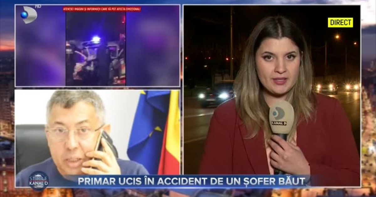 VIDEO- Primar ucis în accident de un șofer beat. Există suspiciuni că șoferul se afla sub ...