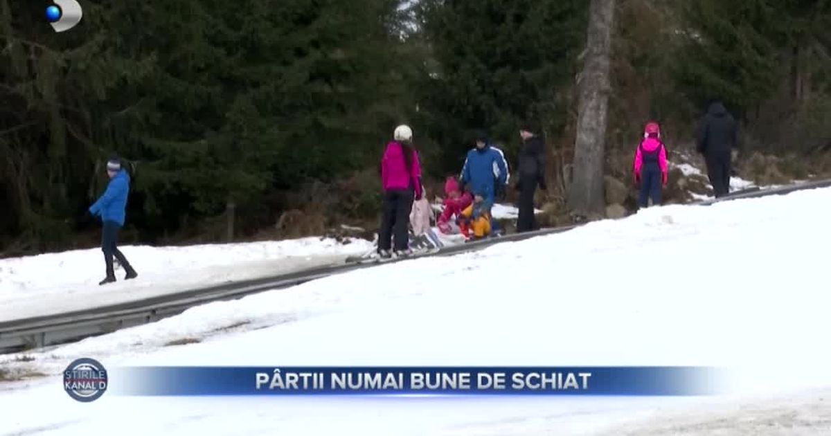 VIDEO - Pârtii numai bune de schiat. Zonele în care putem schia în țară ...