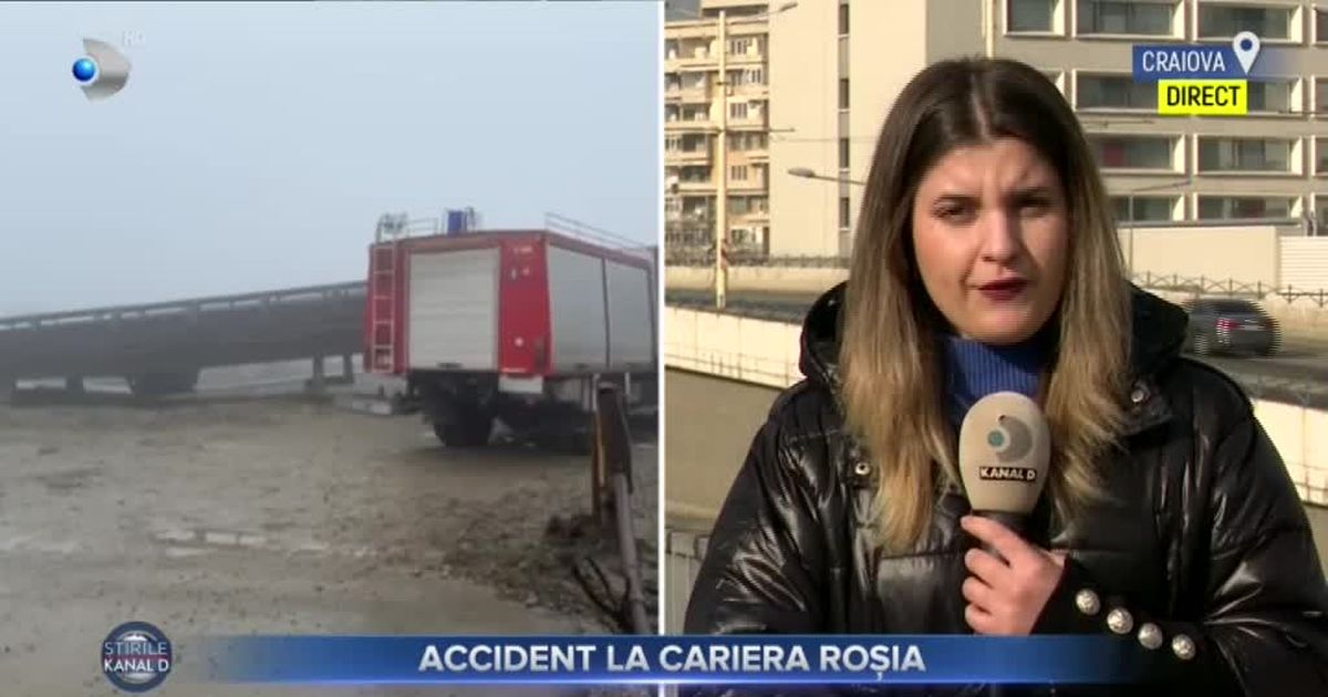 VIDEO - Accident grav la Cariera Roșia din Gorj! Patru persoane au ...