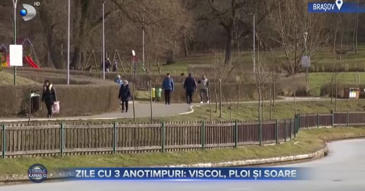 VIDEO- Zile cu trei anotimpuri: viscol, ploi și soare. Vremea este la ...