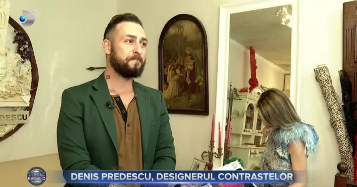 VIDEO - Denis Predescu, desginerul contrastelor. Creațiile sale au ...