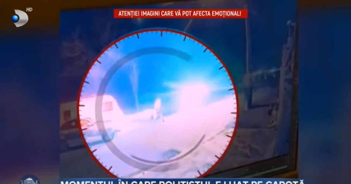 VIDEO. Momentul șocant în care politistul din Capitală este luat pe ...