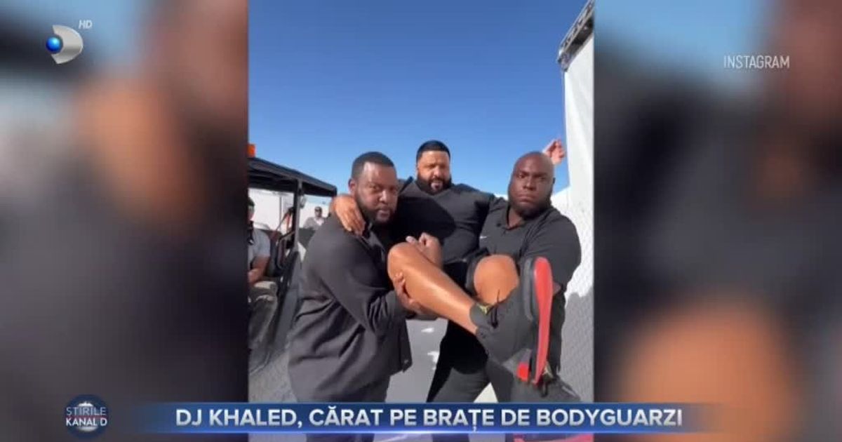 VIDEO - DJ Khaled, cărat pe brațe de bodyguarzi. Motivul pentru care a ...