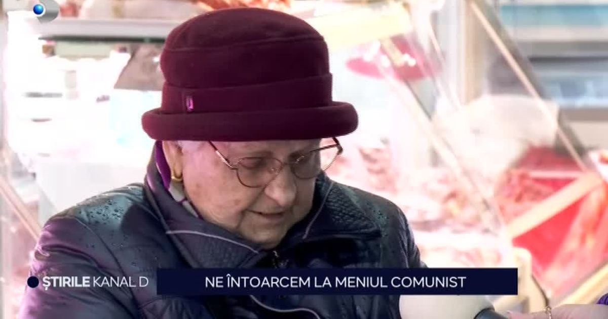 VIDEO-Meniul comunist, readus la viață!,,Nu mai sunt așa de mulți bani ...