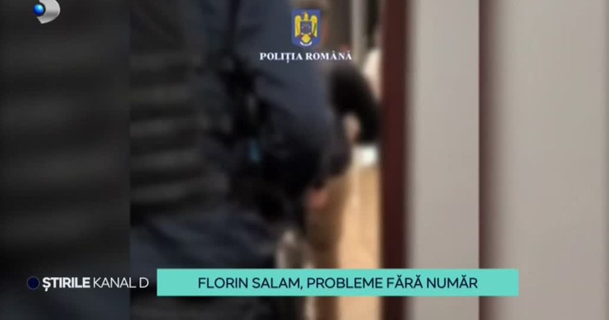 VIDEO-Florin Salam, vizitat de polițiști în această dimineață. Acesta a ...