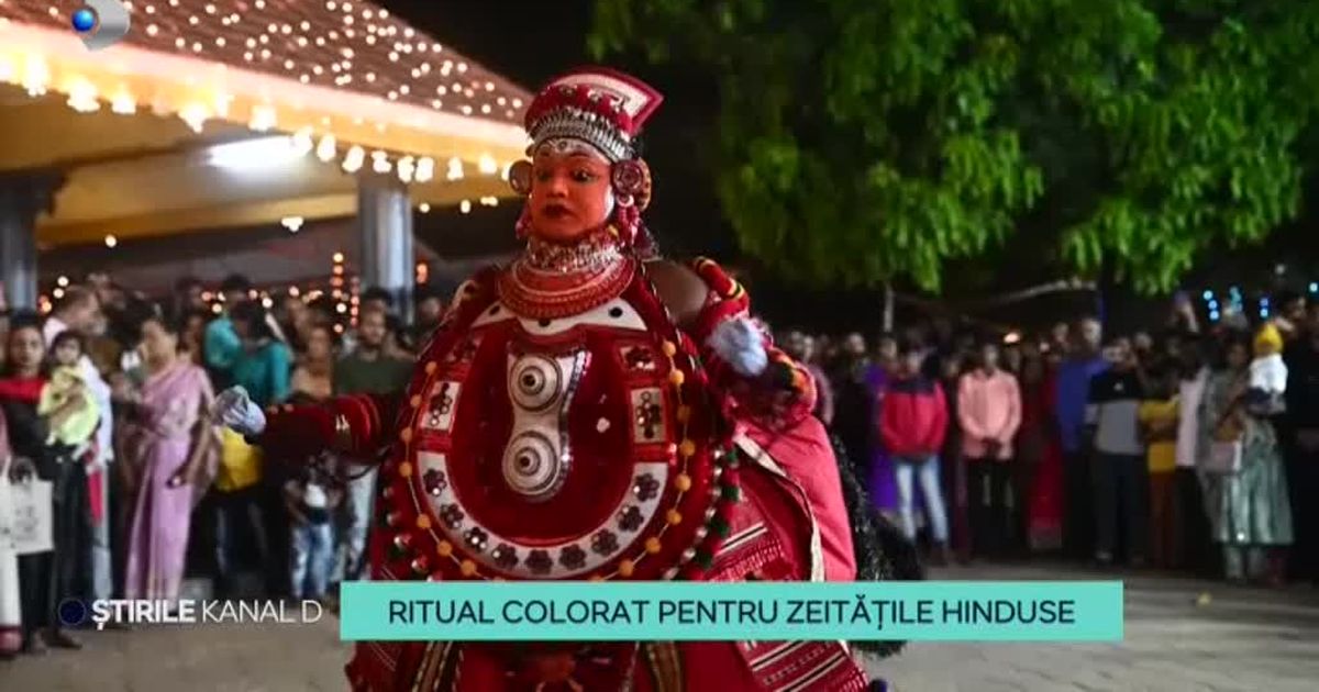 VIDEO - Ritual colorat pentru zeitățile hinduse. Sudul Indiei ...