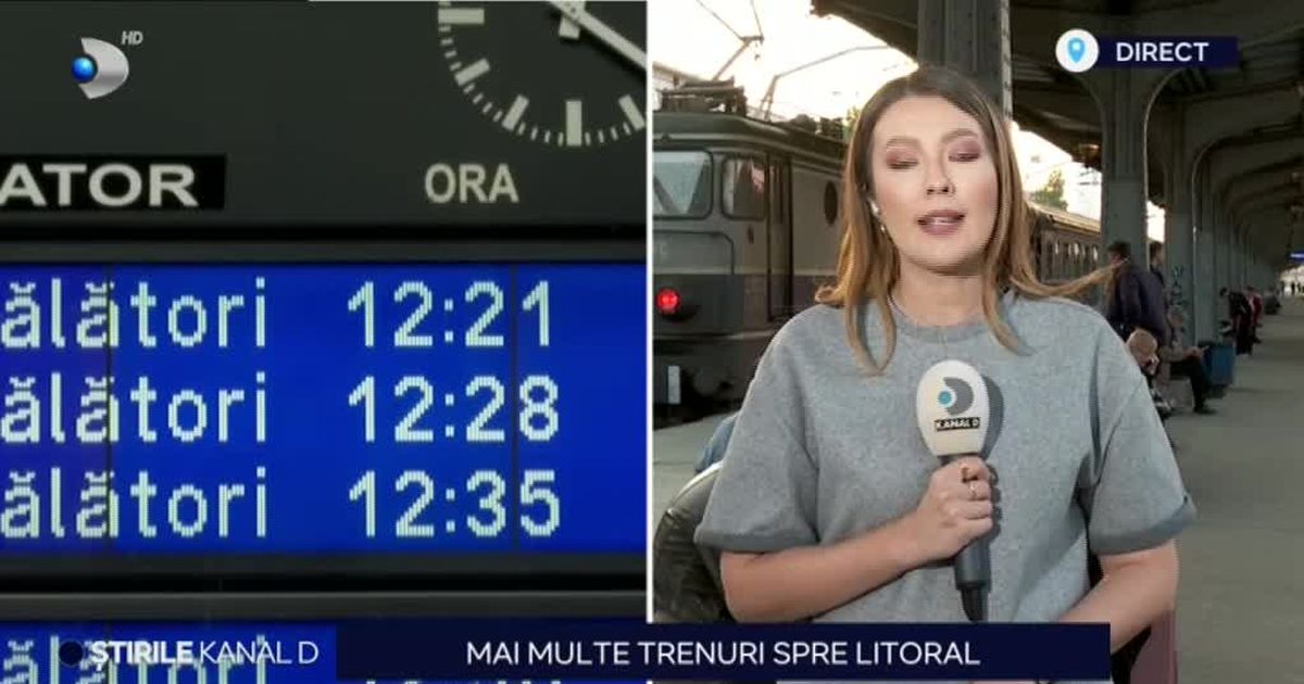 VIDEO - Mai multe trenuri spre litoral. Care sunt orașele de unde vor ...