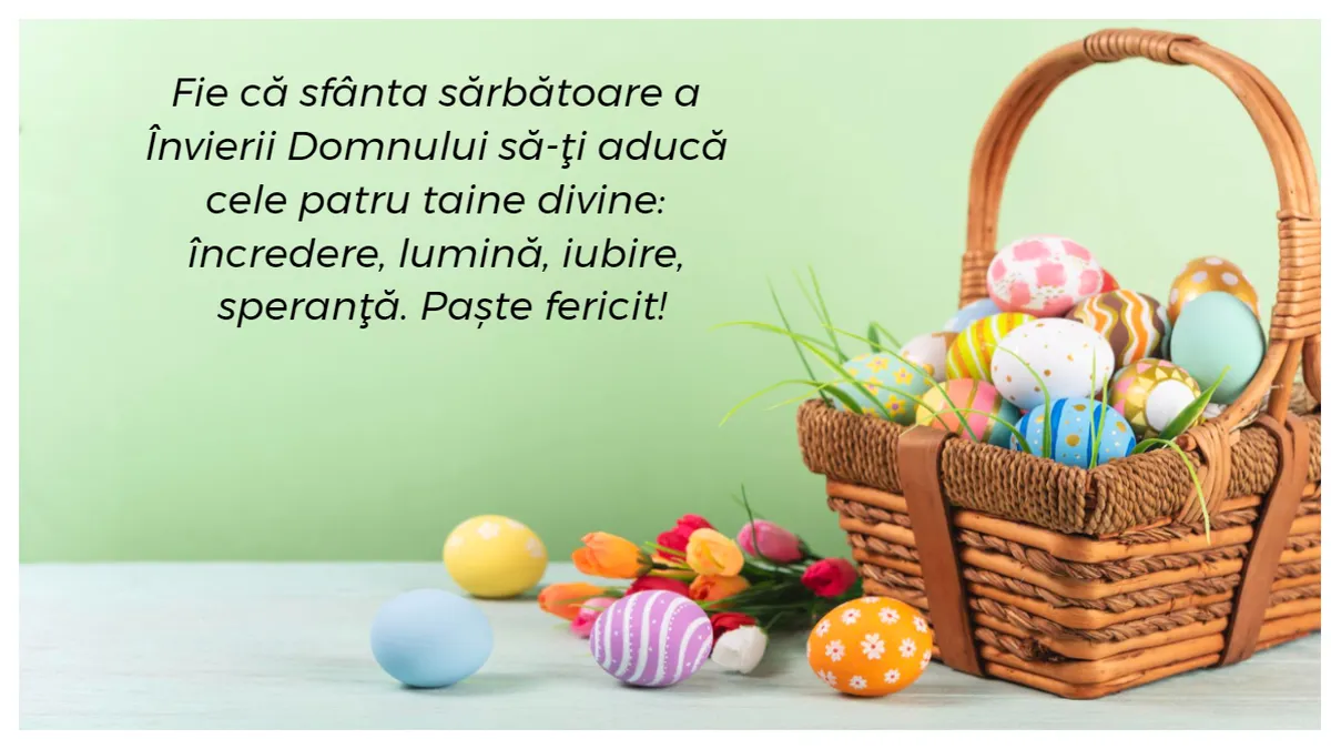 Felicitări de Paște: Poze cu mesaje frumoase cu Hristos a Înviat și ...