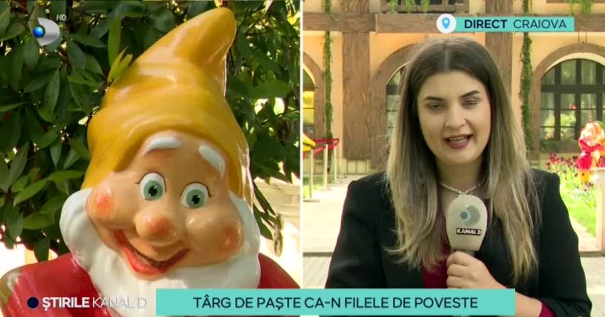 VIDEO - Se deschide Târgul de Paște de la Craiova! Albă-ca-Zăpada și ...