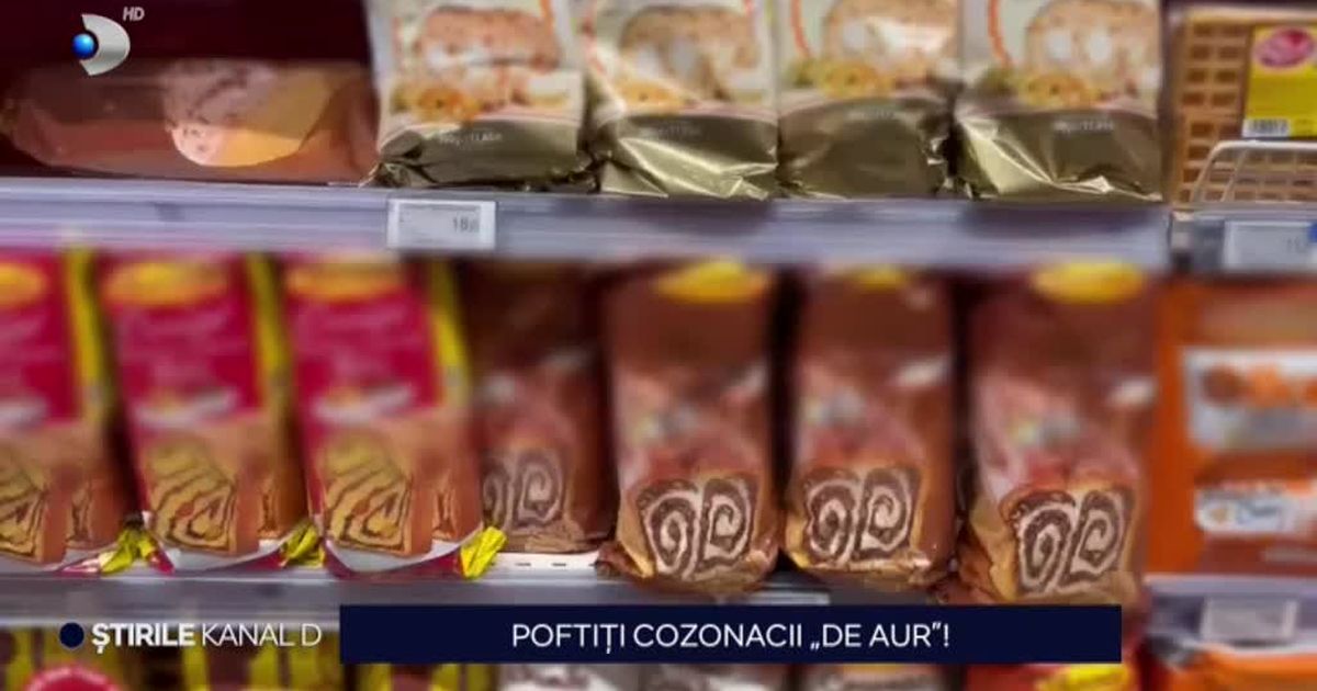 VIDEO: Poftiți cozonacii „de aur”! Cât au ajuns să coste aceștia înainte de Paște? - Stirile Kanal D
