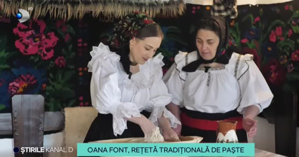 VIDEO- Oana Font, rețetă tradițională de Paște. Iată cum prepară ...