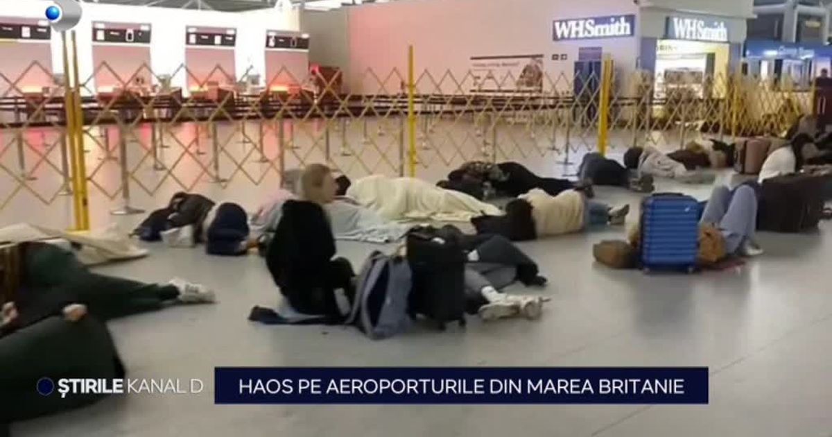 VIDEO- Haos pe aeroporturile din Marea Britanie. O eroare la serviciul online de control al ...