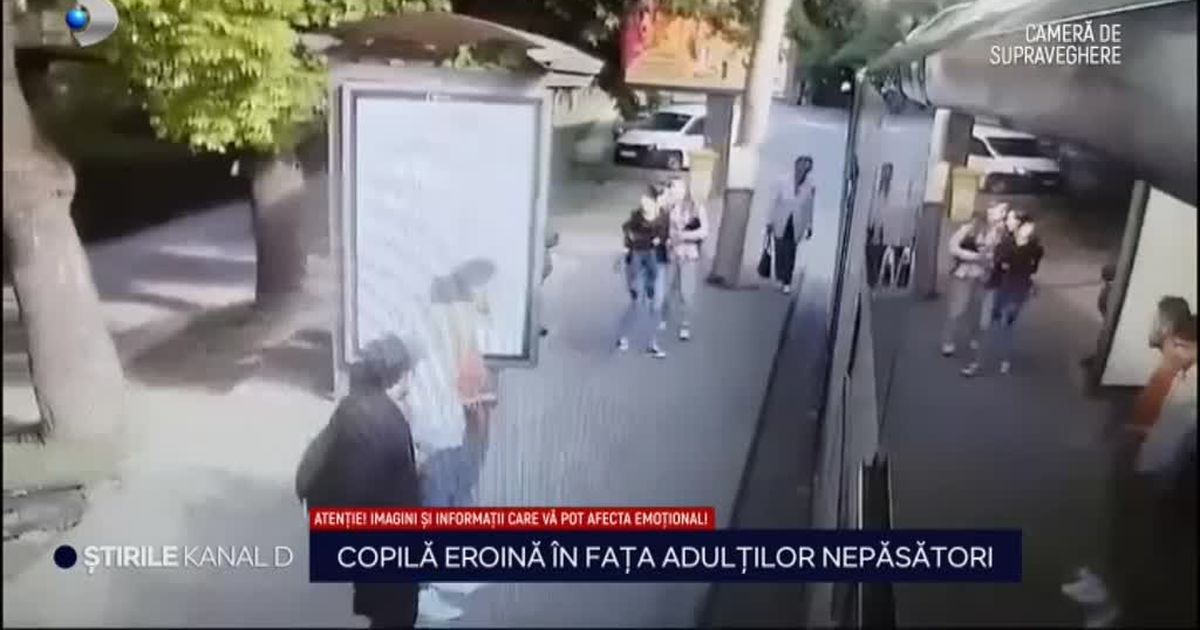 VIDEO: Copilă eroină în fața adulților nepăsători: ”Plângeam, abia ...