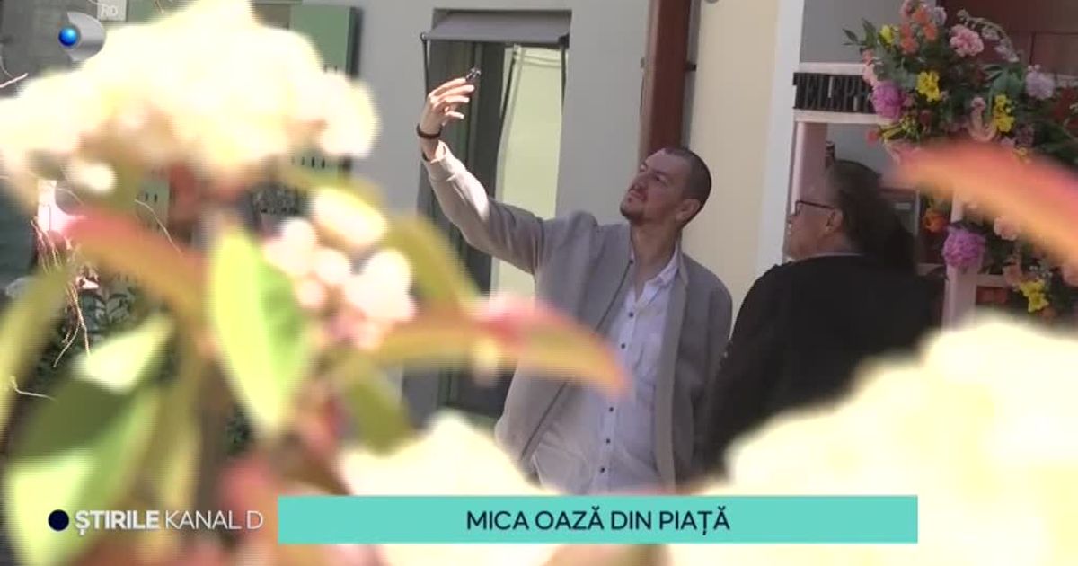 VIDEO- Mica oază din piață. O expoziție de flori a fost organizată spre ...