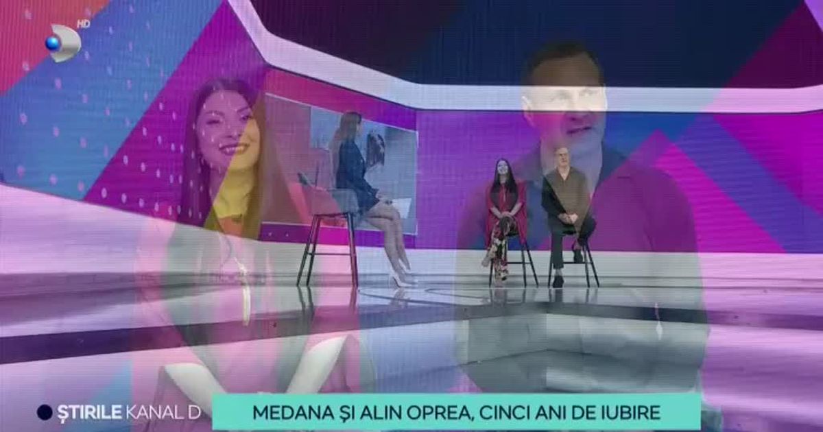 VIDEO Medana și Alin Oprea, cinci ani de iubire. Care sunt secretele unei căsnicii reușite ...