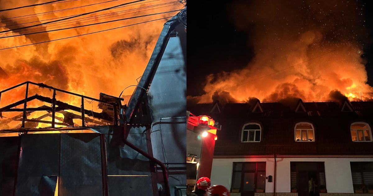 Tragedie în Aiud! Un incendiu care a cuprins un atelier de tâmplărie s ...