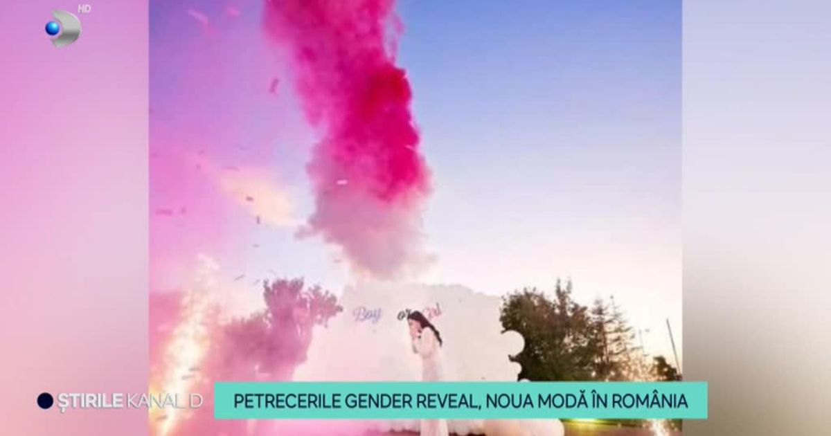 VIDEO Petrecerile gender reveal, noua modă în România! Care este prețul ...