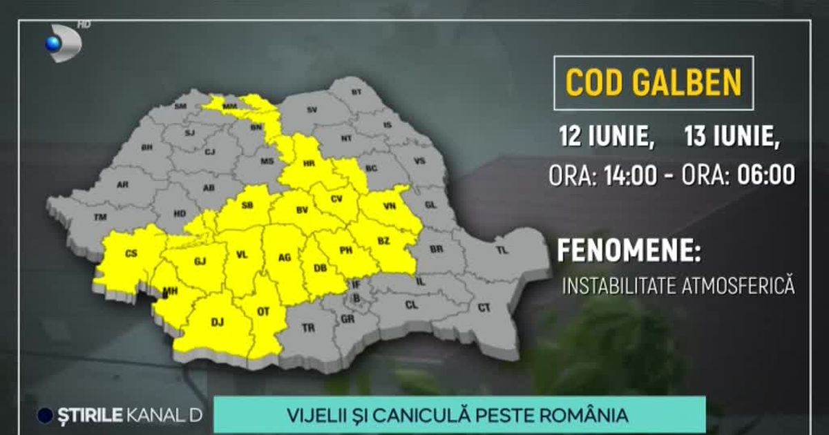 VDEO Vijelii și caniculă peste România! În ce zone din țară va fi ...