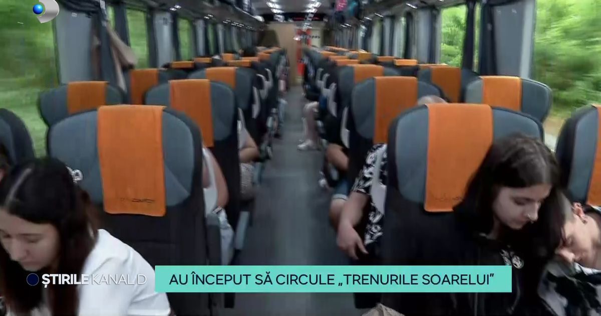 VIDEO „Trenurile Soarelui” au plecat spre mare! Vor fi legături directe ...