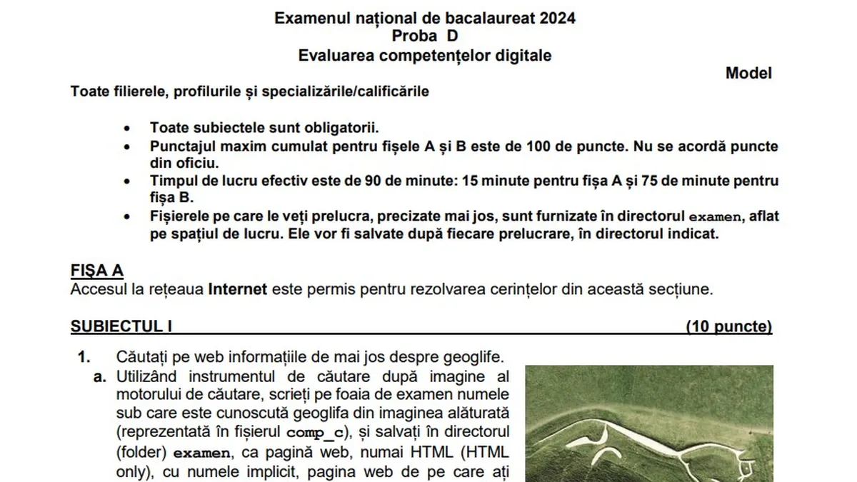 Subiecte competențe digitale BAC 2024: Cerințele din testele primite de ...