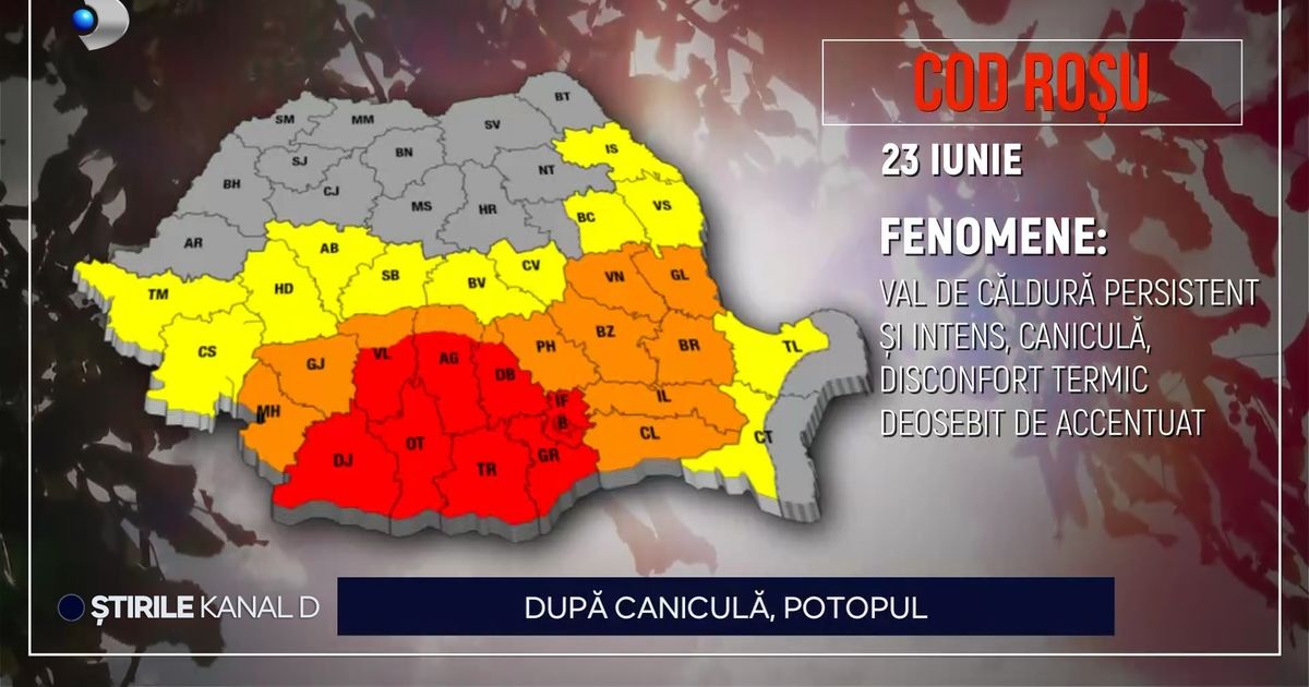VIDEO După caniculă, potopul! Sudul țării fierbe, iar în nord sunt furtuni puternice - Stirile ...