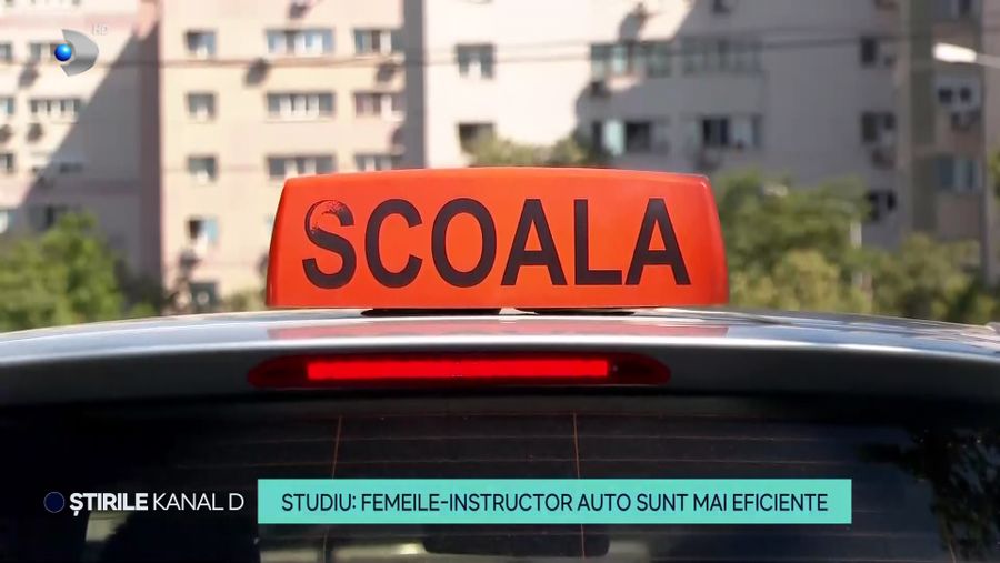 VIDEO Studiu: femeile instructor auto sunt mai eficiente - Stirile Kanal D