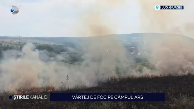 VIDEO Vârtej de foc pe Câmpulung. Aproape 400 de hectare au ars în ...