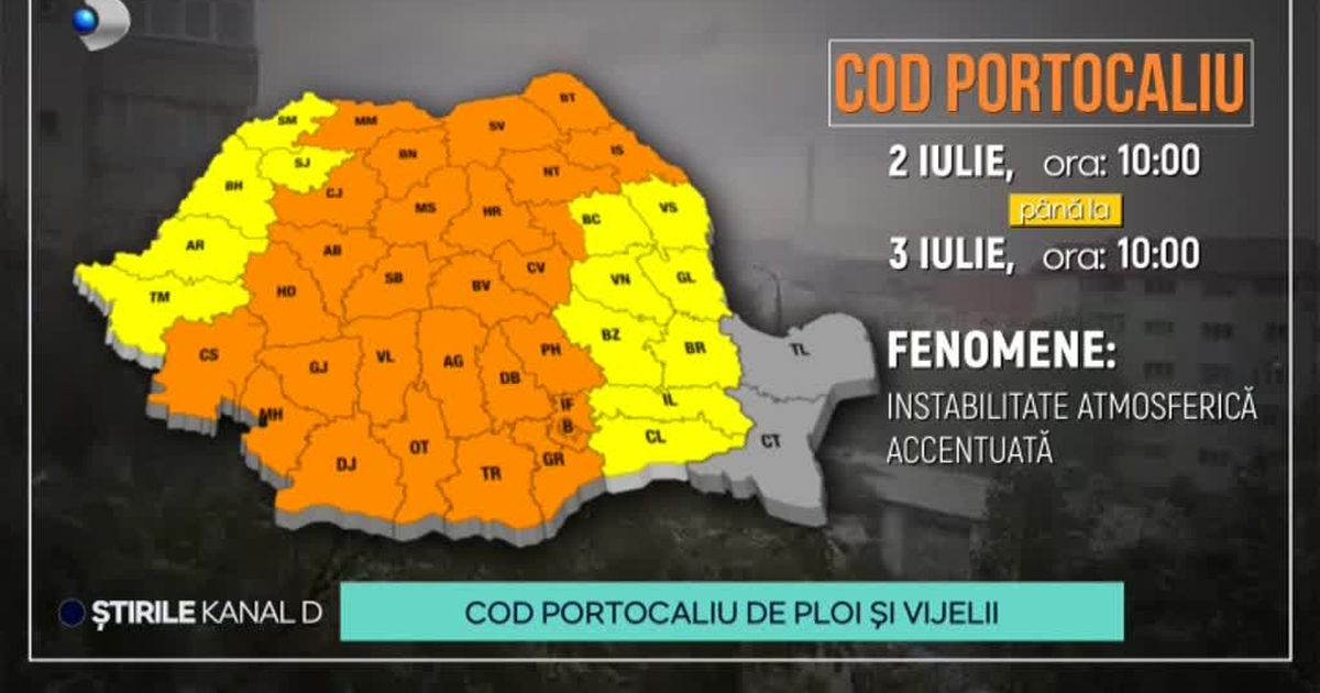 VIDEO Coduri de vreme rea în România. Avertizările meteorologilor ...