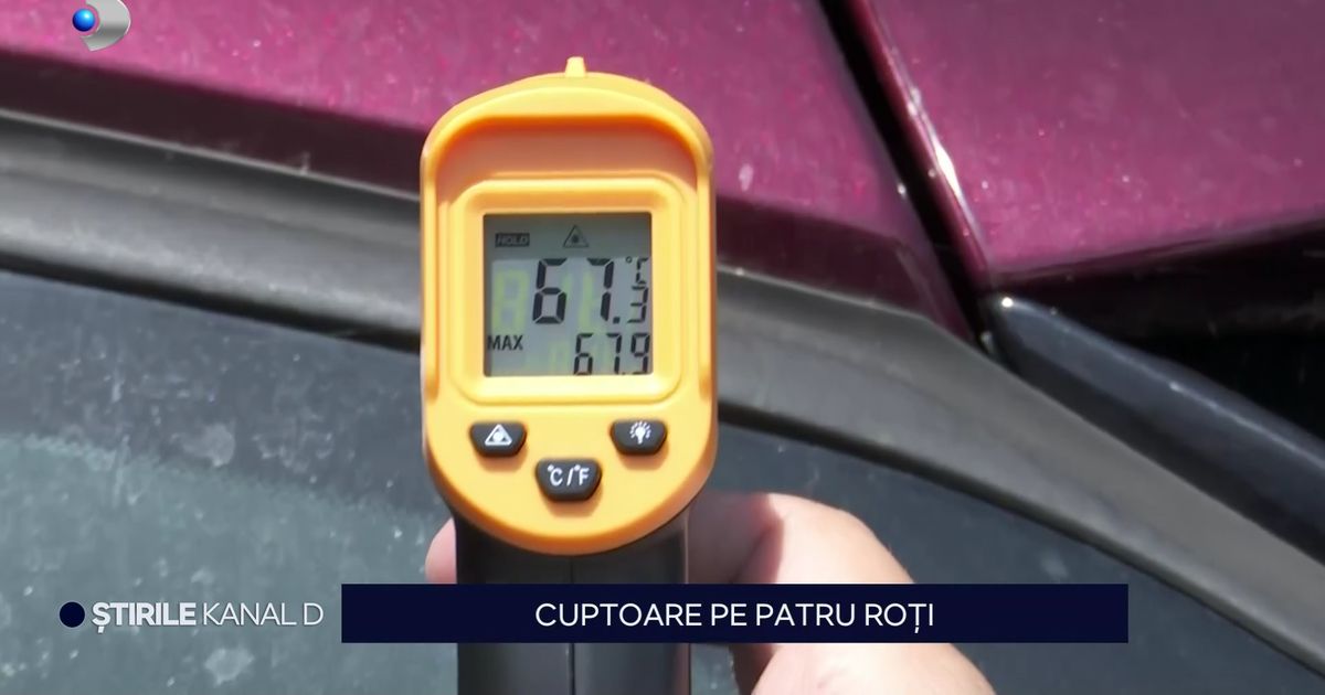 VIDEO Cuptoare pe patru roți! Temperaturile înregistrate pe caroserie ...