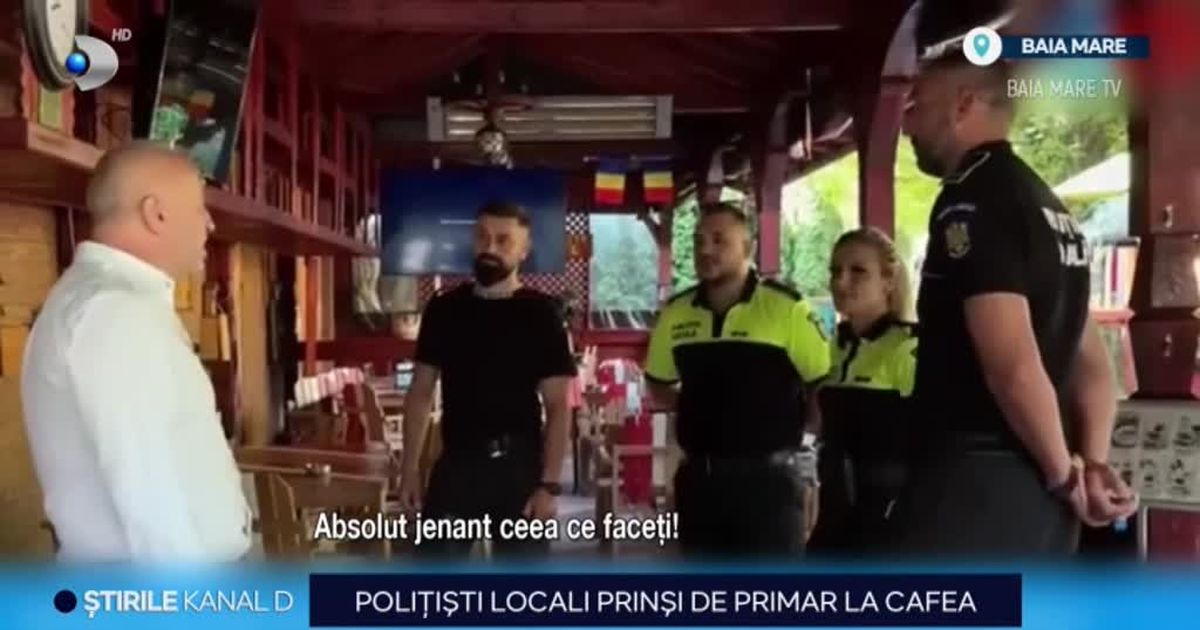VIDEO Caz ireal la Baia Mare. Mai mulți polițiști locali au fost prinși ...