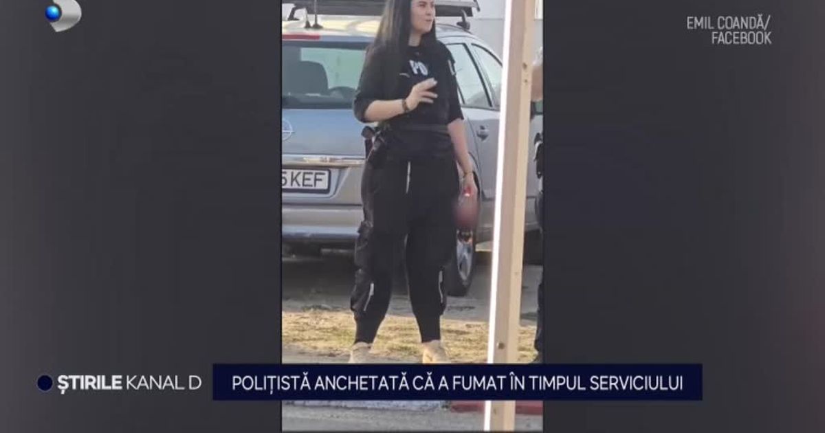 VIDEO Polițistă din Roșiorii de Vede, anchetată că a fumat în timpul ...