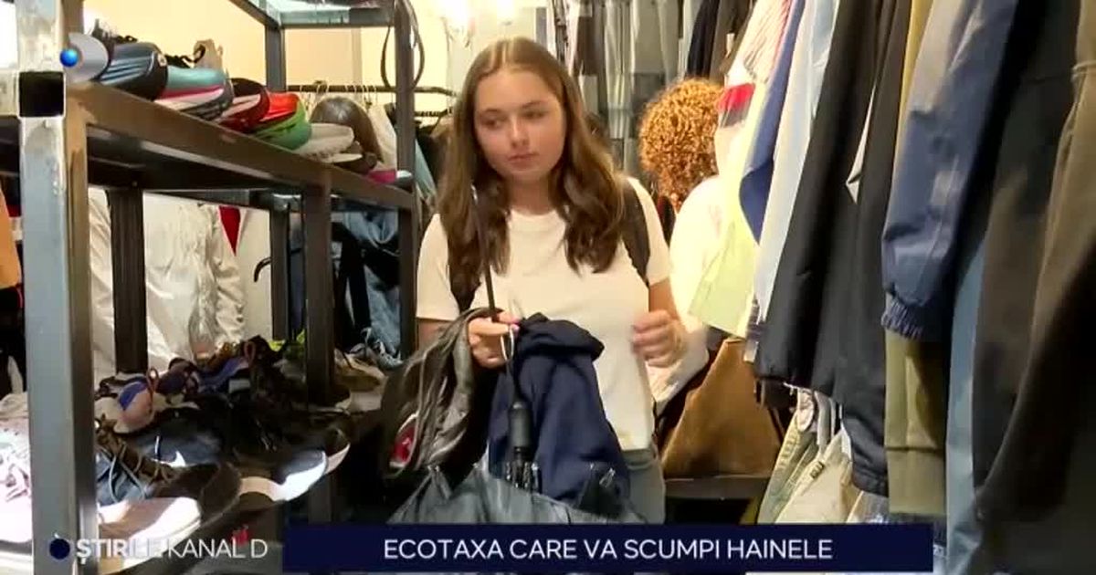 VIDEO Ecotaxa care va scumpi hainele - Stirile Kanal D