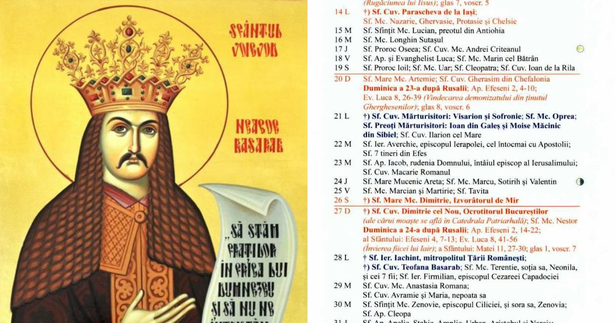 Sărbătoare cu cruce neagră în Calendarul ortodox pe 26 septembrie 2024 ...