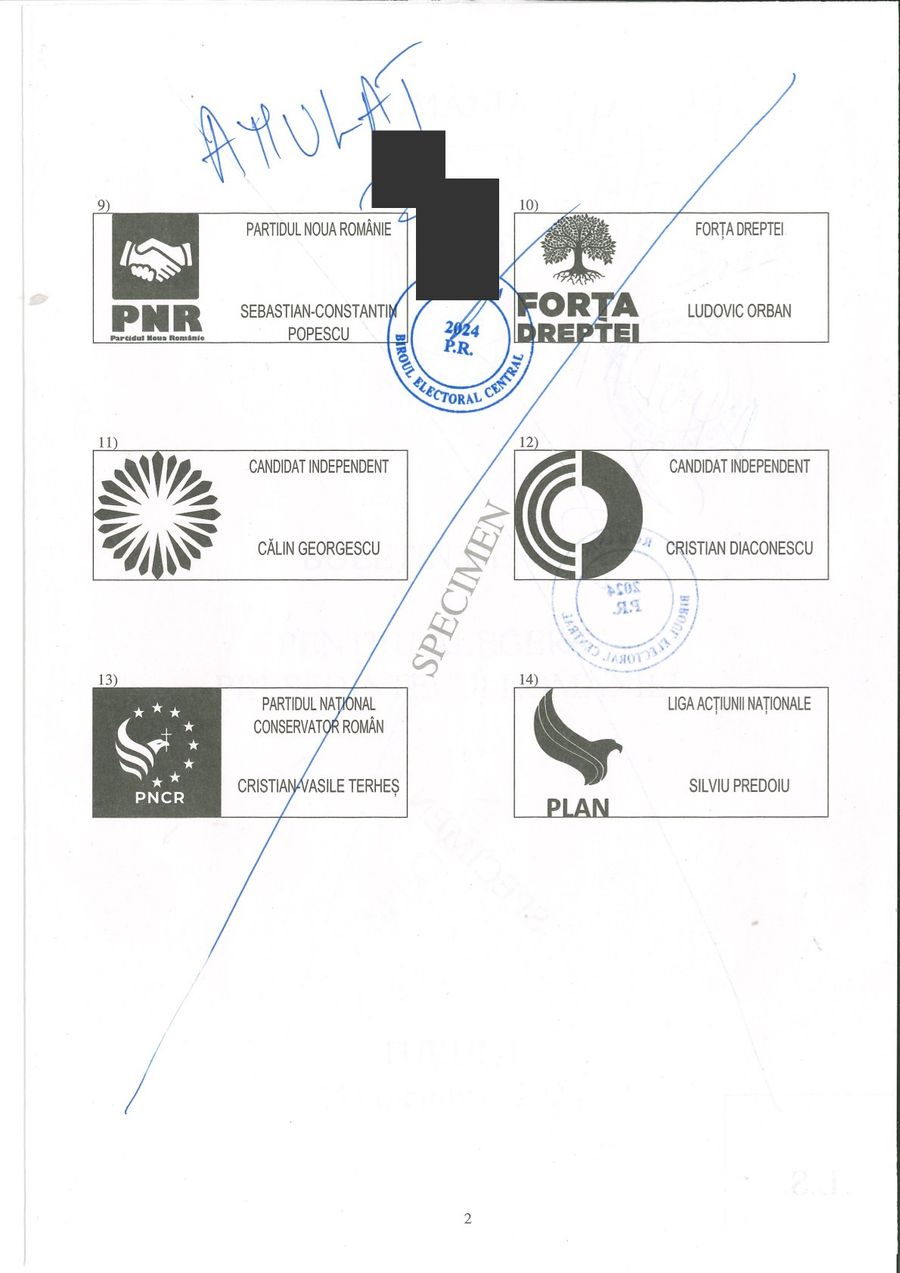 Cum arată buletinul de vot pentru alegerile prezidențiale 2024 și unde ...