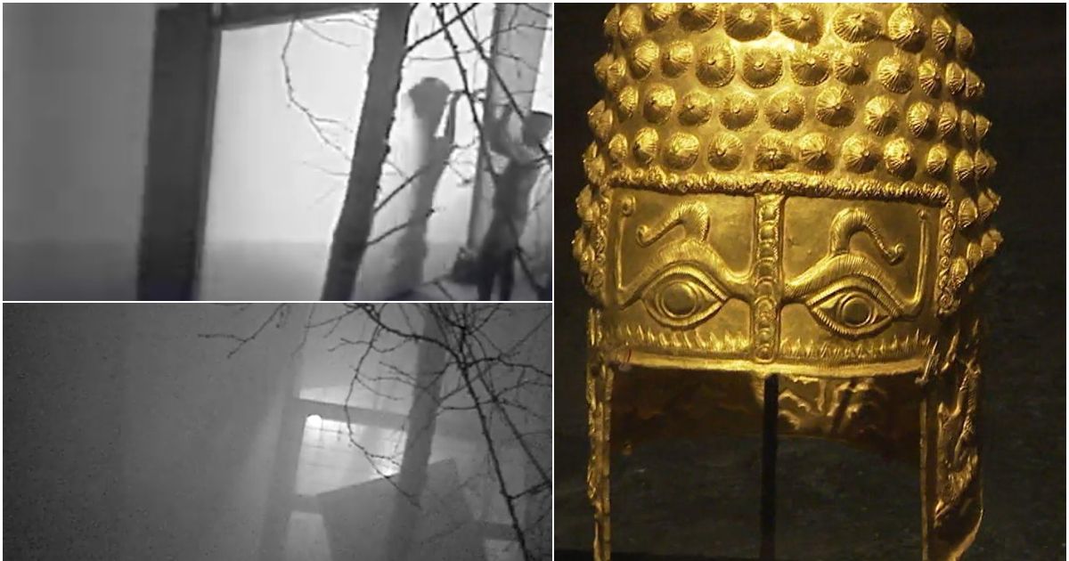 VIDEO Momentul în care hoții din Olanda aruncă în aer ușa muzeului. Au ...