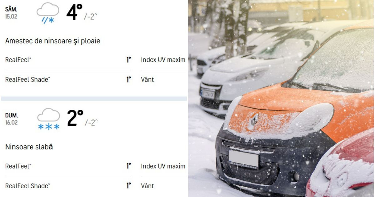 Ninge în următoarele zile în București: Vom avea două zile cu zăpadă ...