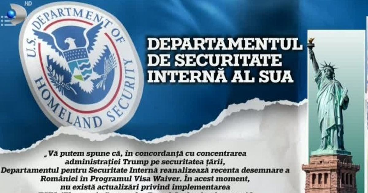 VIDEO Eliminarea vizelor pentru SUA, reanalizată - Stirile Kanal D