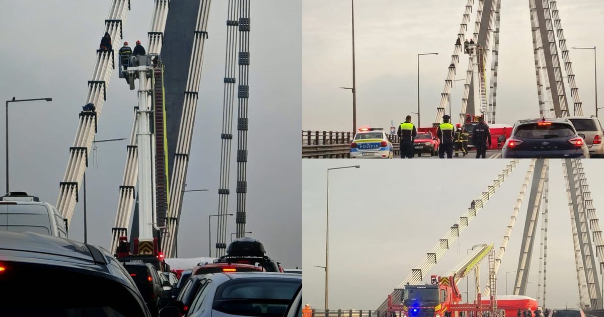 S-a urcat pe podul de la Agigea pentru că vrea „turul doi înapoi ...