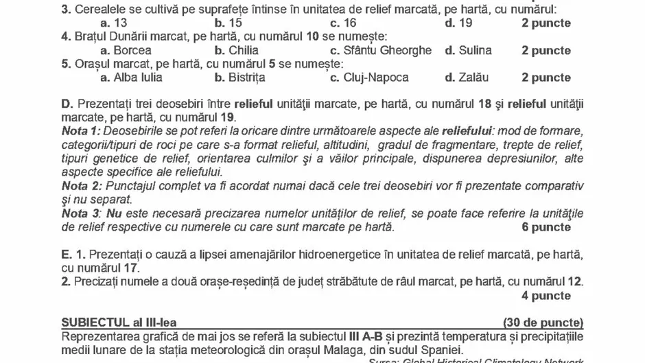 Subiecte simulare BAC 2025: Fizică, Chimie, Biologie, Informatică ...