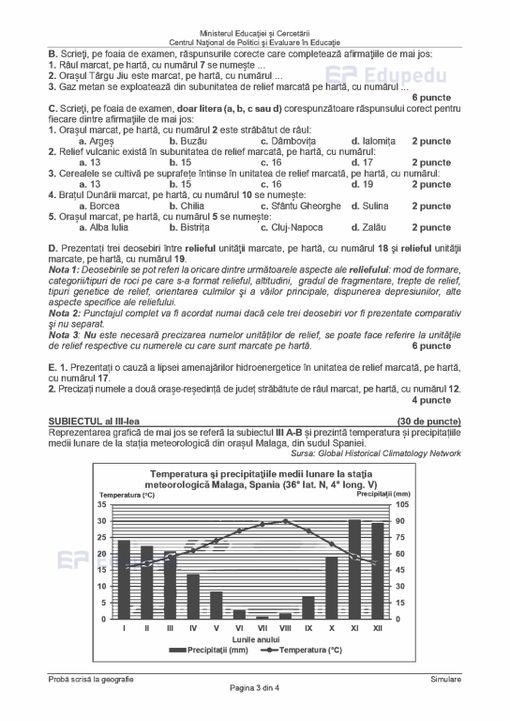 Subiecte simulare BAC 2025: Fizică, Chimie, Biologie, Informatică ...