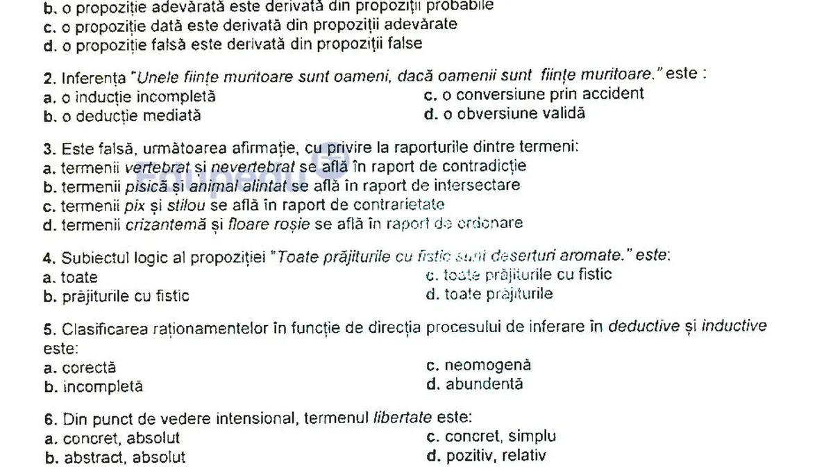 Subiecte simulare BAC 2025: Fizică, Chimie, Biologie, Informatică ...