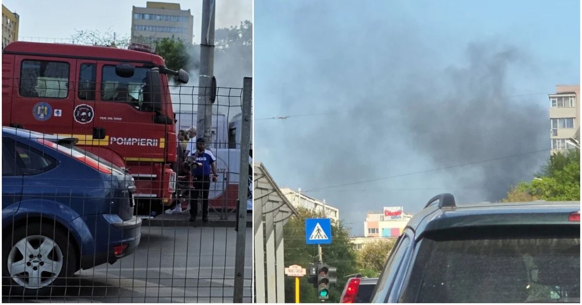 Ghereta unui paznic din Capitală, cuprinsă de flăcări. Focul s-a extins ...