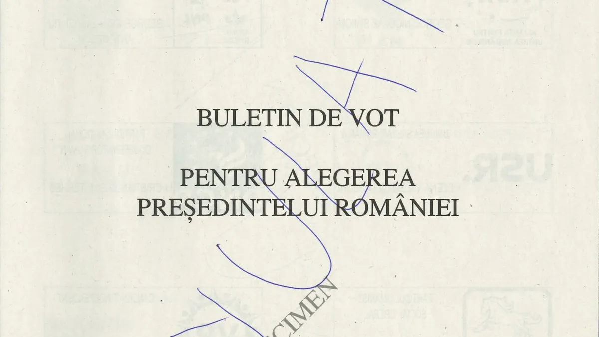 Buletin de vot 2025: Care este ordinea candidaților la alegerile ...