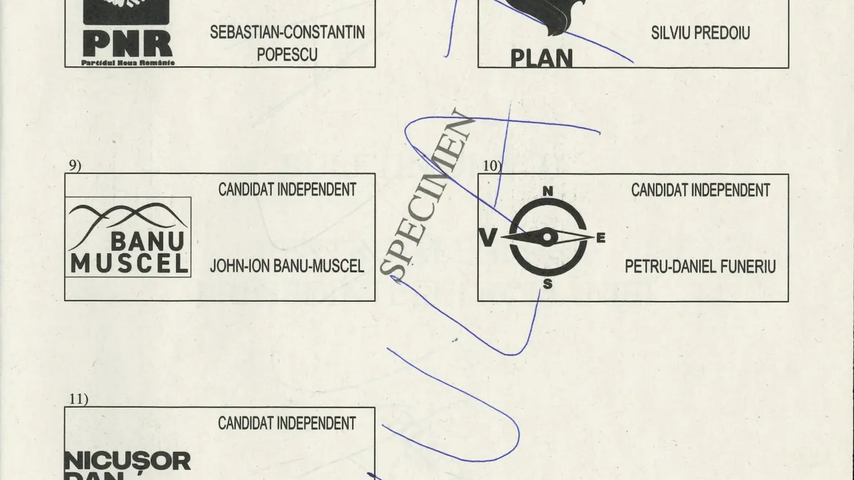 Buletin de vot 2025: Care este ordinea candidaților la alegerile ...