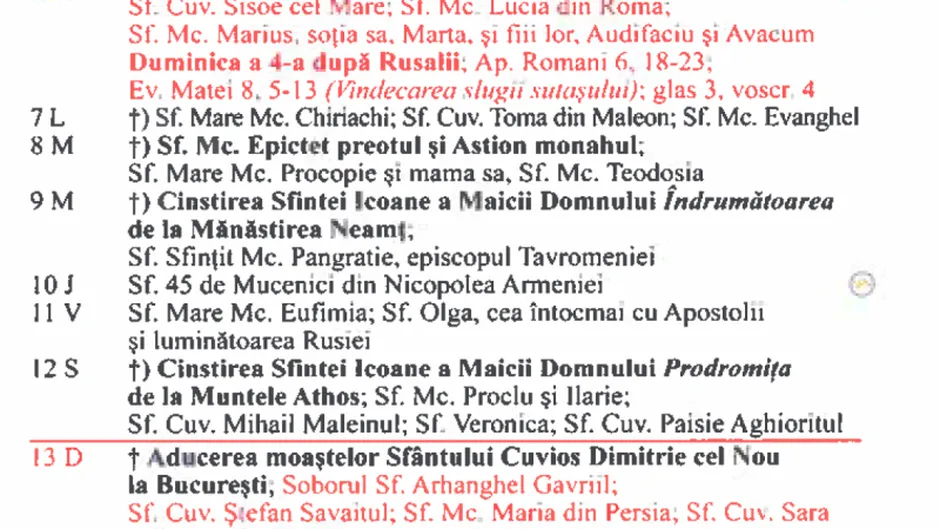 Calendar ortodox iulie 2025: Principalele sărbători. Pe ce dată pică Sf. Ilie și când începe ...